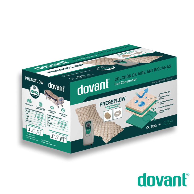 TuMaterialMédico.com | Colchón Antiescaras con Compresor PressFlow - Unidad - DOVANT