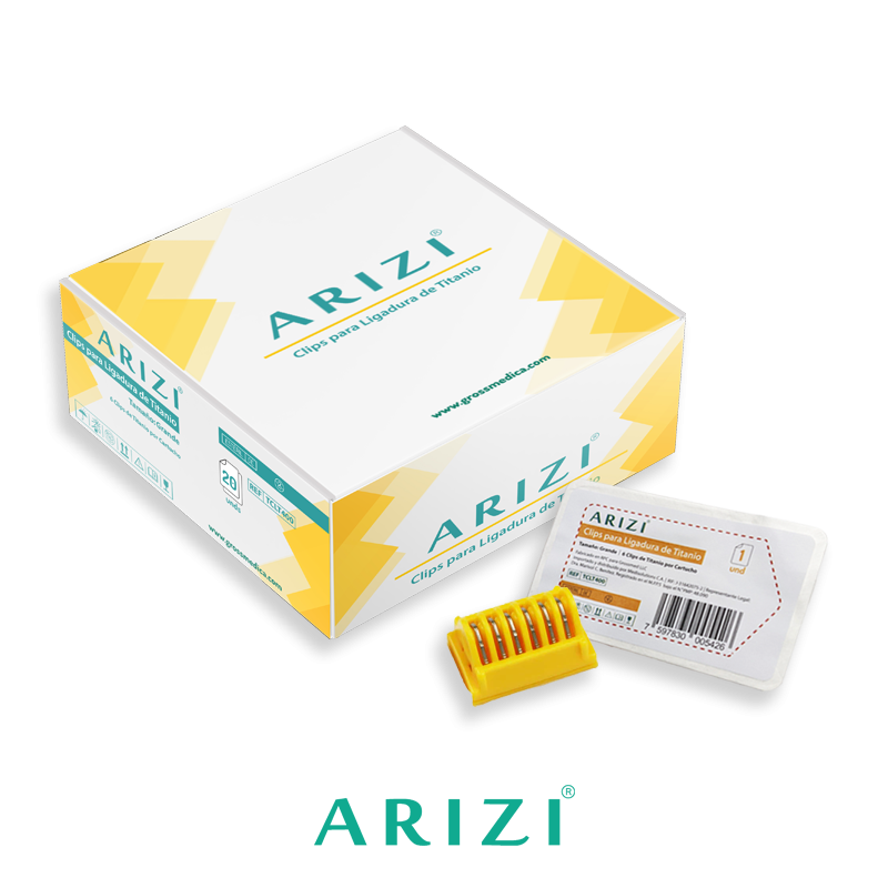 Clips de Titanio Para Ligaduras AZ400 - Caja X 20 Unds - ARIZI