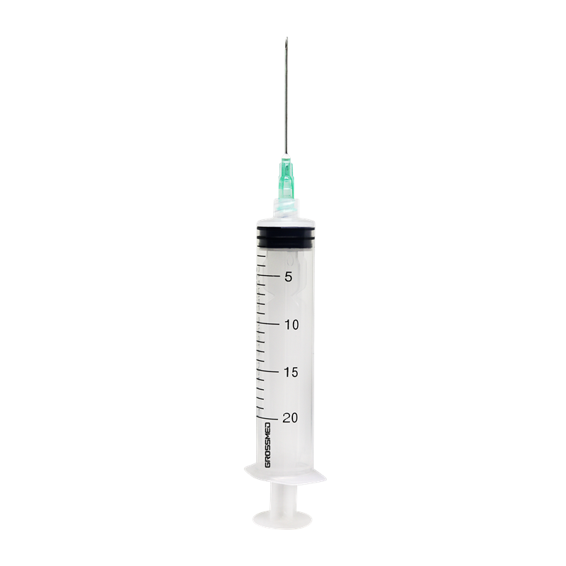 TuMaterialMédico.com | Jeringa de 20 cc con Aguja 21G x 1 1/2" Luer ...
