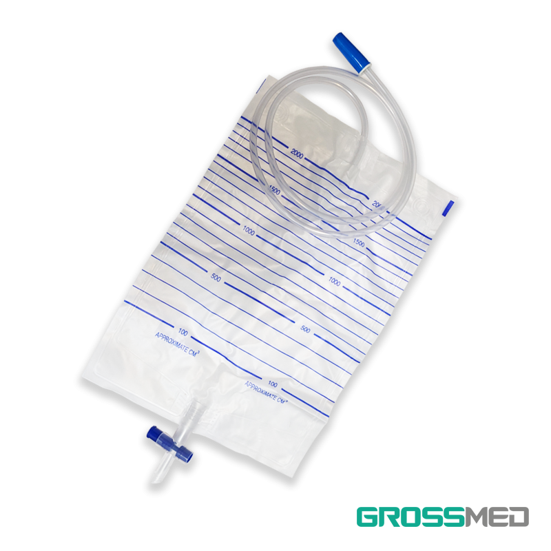 TuMaterialMédico.com | Bolsa de Orina de Adulto con Válvula T (2.000 mL ...