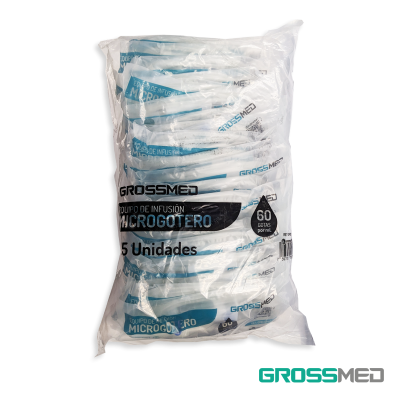 TuMaterialMédico.com | Microgotero Estéril en Y (60 Gotas) GROSSMED