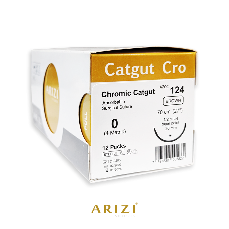 TuMaterialMédico.com | Catgut Cro 124: Crómico 0 ARIZI