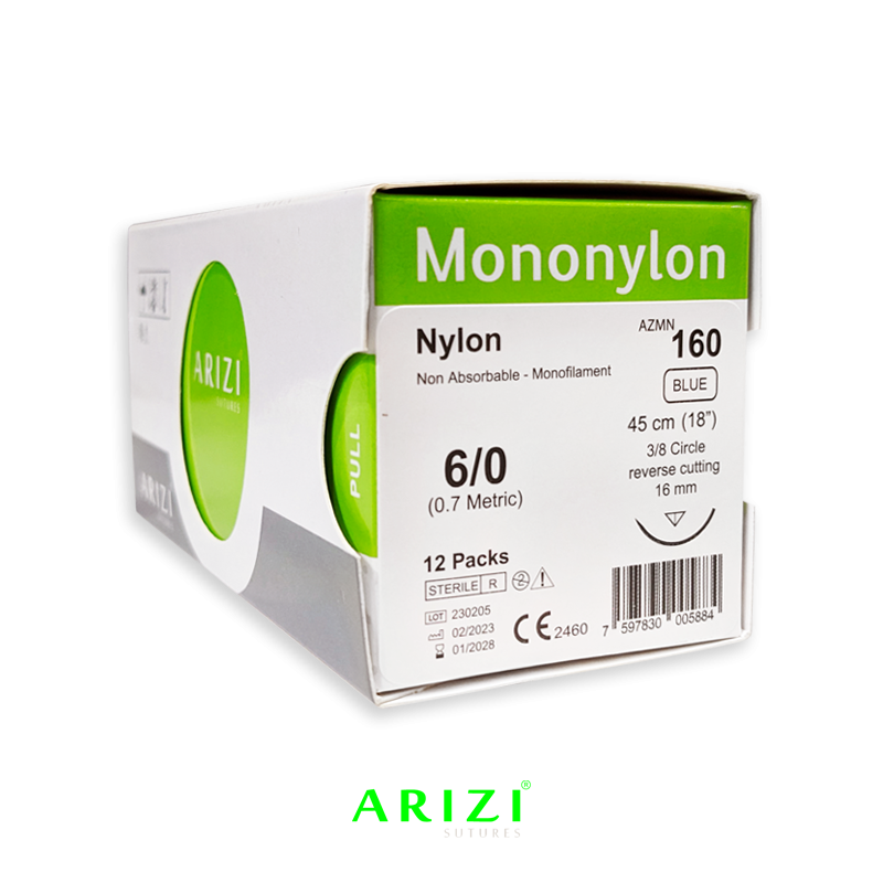 TuMaterialMédico.com | Mononylon 160: Nylon 6/0 ARIZI