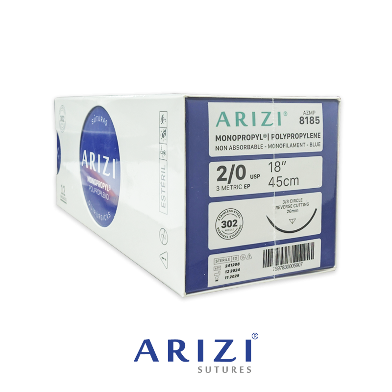 TuMaterialMédico.com | Monopropyl 8185: Polipropileno 2/0 ARIZI