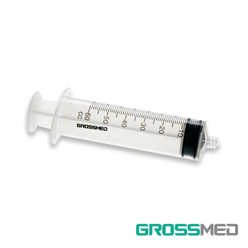 TuMaterialMédico.com | Jeringa de 60 cc Luer Lock Sin Aguja GROSSMED